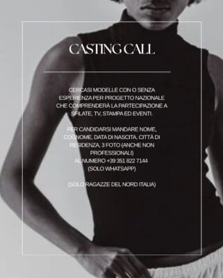 Casting aperto nuovi volti per modelle e/o fotomodelle del nord Italia ...